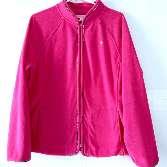 Lilly Pulitzer | Jackets & Coats | Lilly Pulitzer Fleece Jacket Xl ...